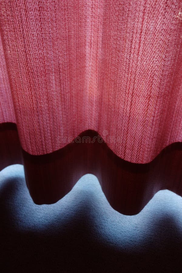 Red curtain stock image. Image of textile, hanging, curtain - 144203955