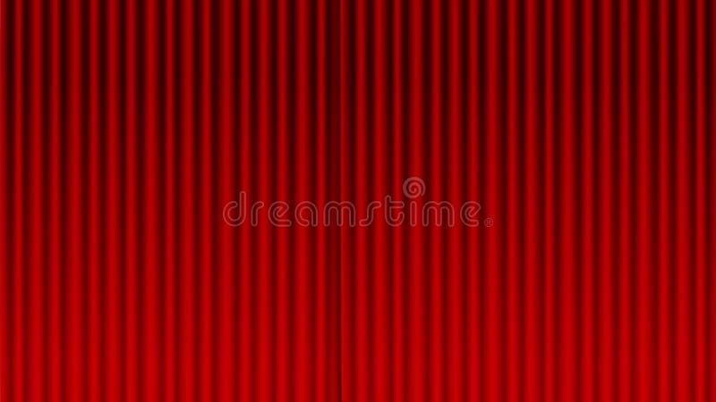 Red Curtain Opening and Closing Animation MP4 Stock Video - Video of ...