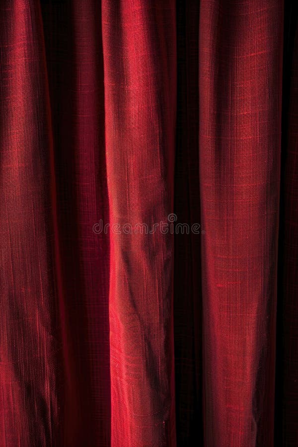 Red Curtain with a Shiny Texture Stock Image - Image of presentation ...