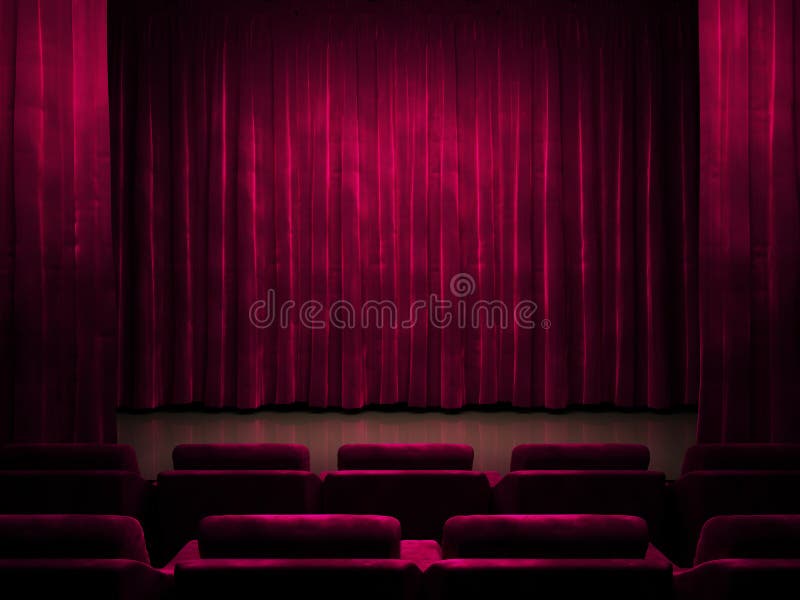 Red curtain stage stock illustration. Illustration of drapes - 48584833