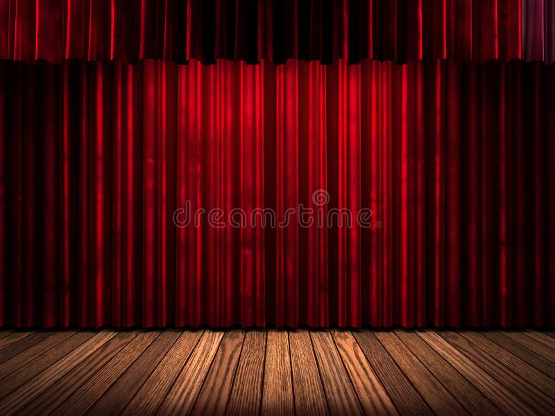 Red curtain stage stock photo. Image of cloth, genre - 59679494