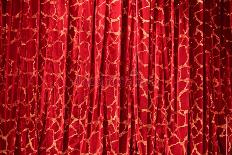 Red pattern curtain stock photo. Image of close, texture - 51700784