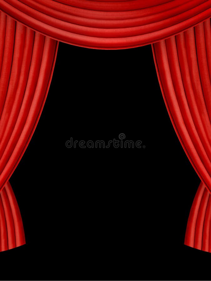 Red curtains stock image. Image of covering, performance - 19439913