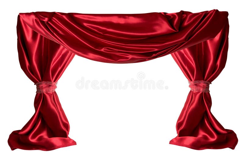 Red Curtains stock image. Image of valance, theater, draperies - 2028077