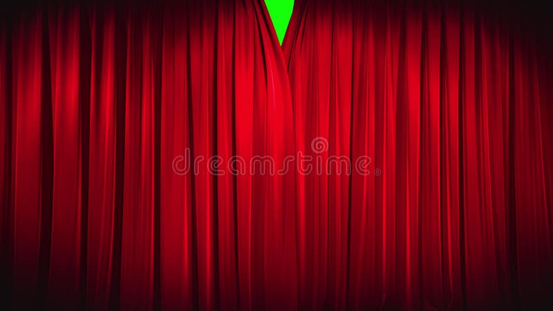 Red Curtains Opening 4k with Green Screen Transparency Stock Footage ...