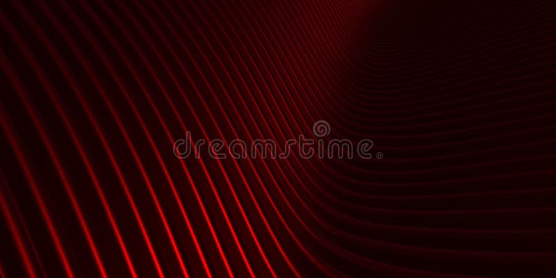 Red Curve Distorted Shape Parallel Lines Red Plastic Tube Texture ...