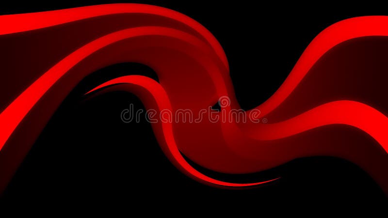Red Curve Pattern Illustration on Black Background and Texture Stock ...