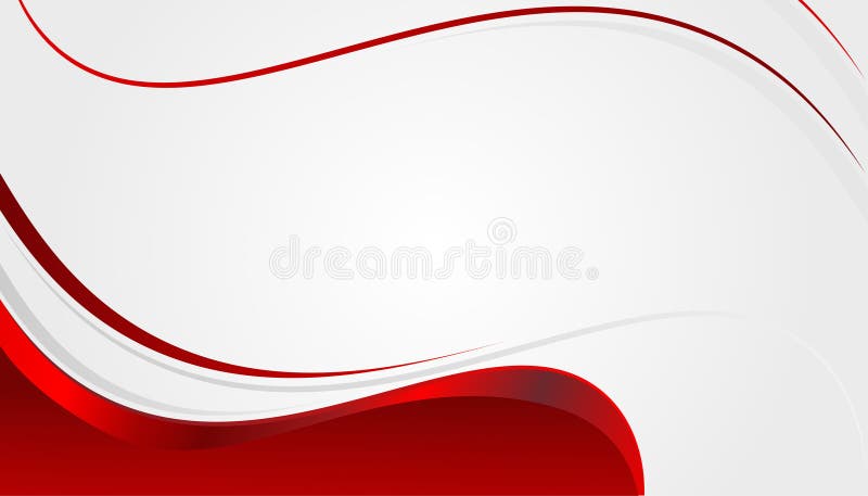 Red Curve on a White Background Vector Stock Vector - Illustration of ...