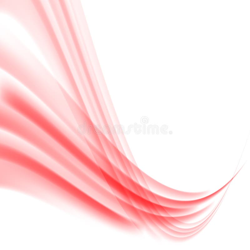 Red Curved Lines Abstract Background. Stock Vector - Illustration of ...