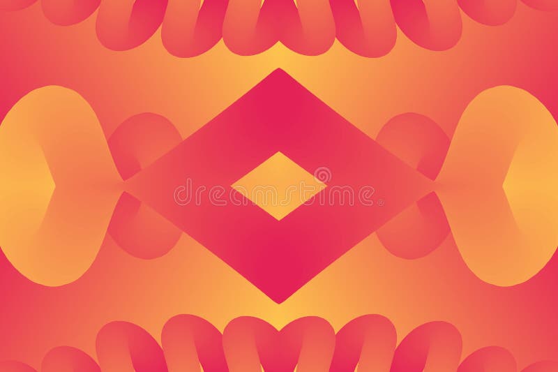 Red Curves Abstract Background Stock Illustration - Illustration of ...