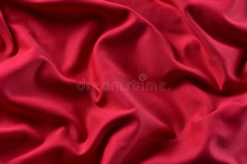 Red Curvy Fabric Cloth Waves Textured Background Pattern Stock Photo ...