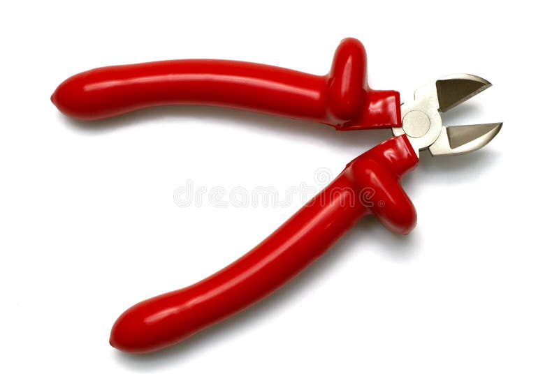 Red cutters stock photo. Image of hand, metal, steel - 11690788