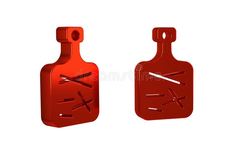 Red Cutting Board Icon Isolated on Transparent Background. Chopping ...