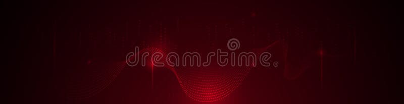 Illustration Abstract Red Background, Element with Light Line Pattern ...