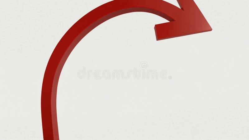 3D Arrow Pointing Left on White Background Jpg Png Stock Illustration ...