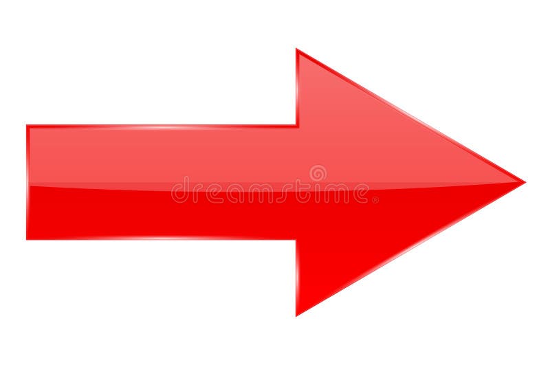 Red UP 3d arrow stock vector. Illustration of arrow - 126141981