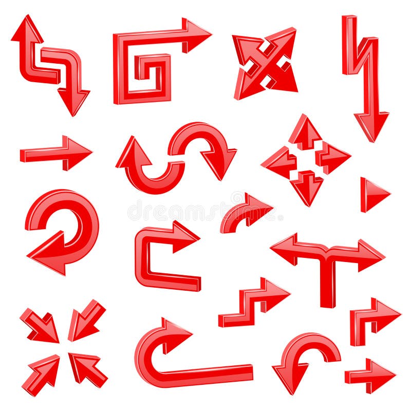 Arrows Different Directions Stock Illustrations – 2,040 Arrows ...