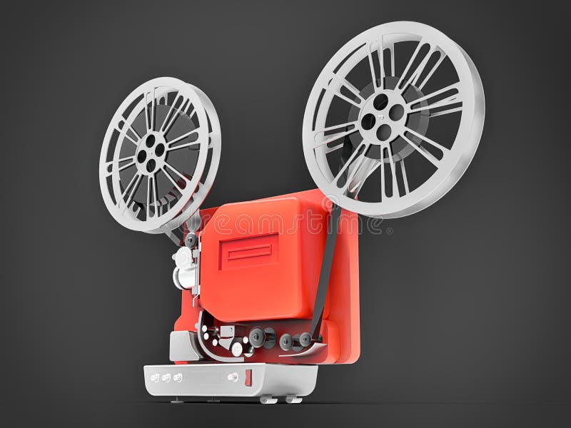 Red Projector 3d Rendering Stock Illustrations – 189 Red Projector 3d ...