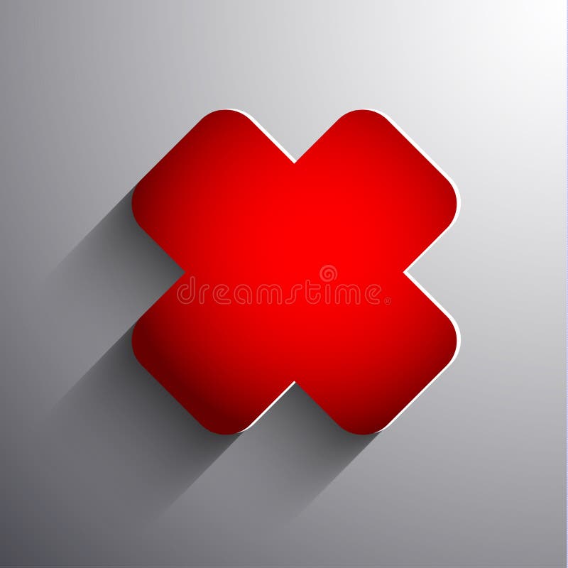 Cross Mark and Check Mark Button Stock Illustration - Illustration of ...