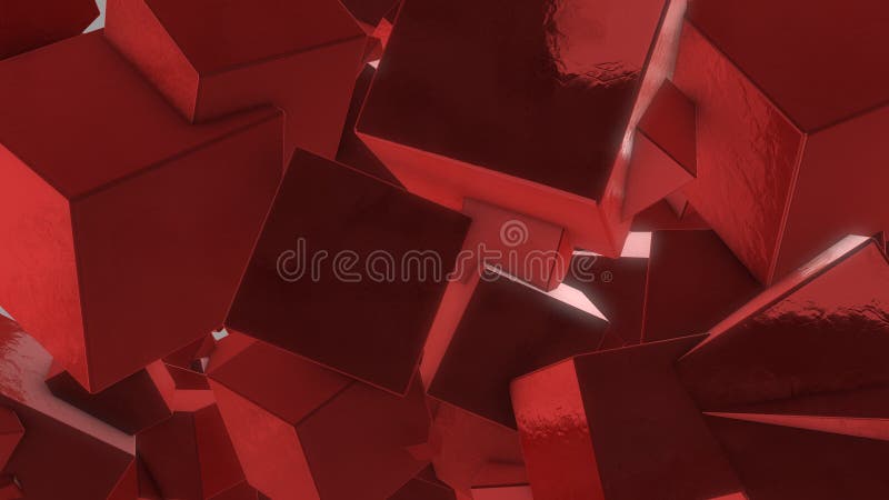 Red 3d cubes stock illustration. Illustration of cubes - 73924593