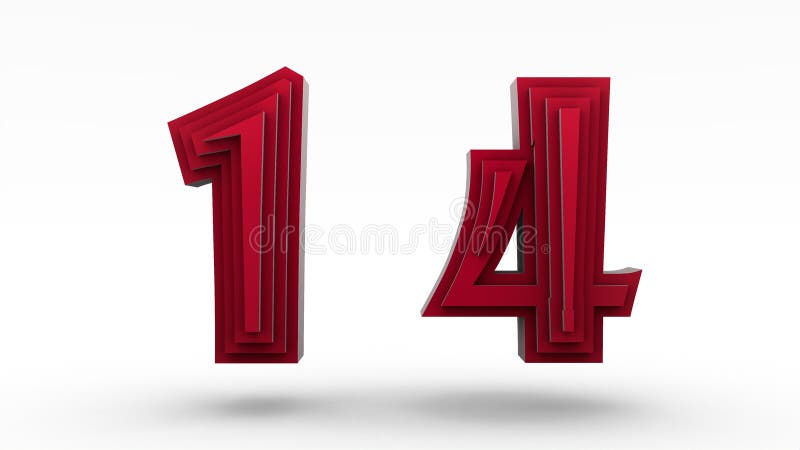 Number 14 Logo Stock Illustrations – 680 Number 14 Logo Stock ...