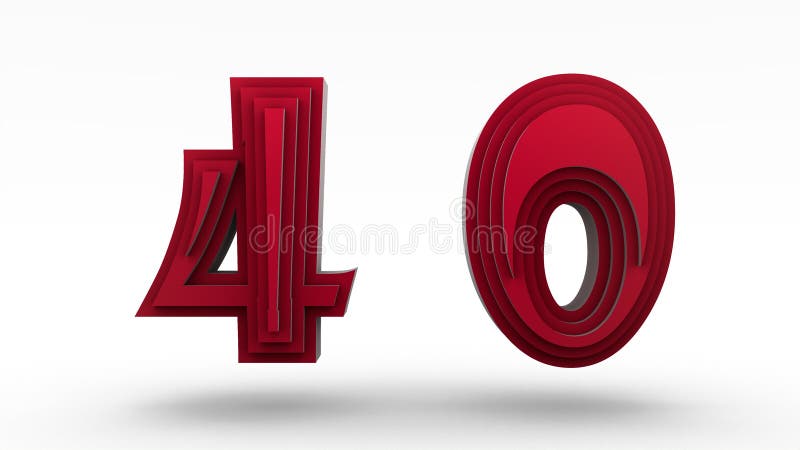 Red Number 40 Stock Illustrations – 992 Red Number 40 Stock ...