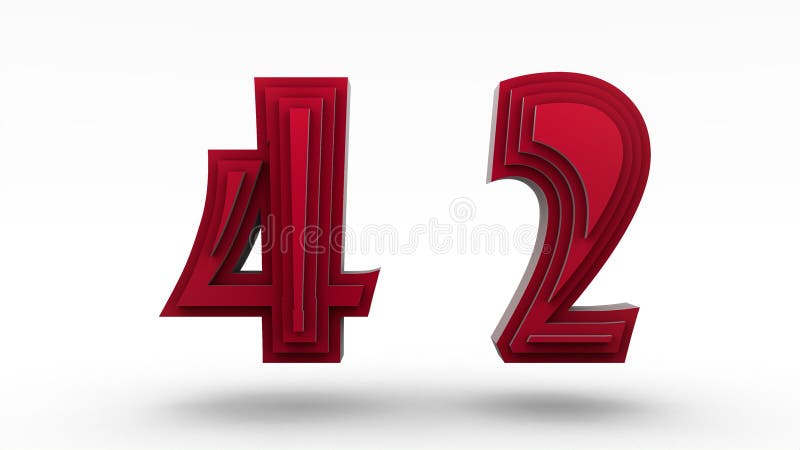 Number 42 Stock Illustrations – 745 Number 42 Stock Illustrations ...