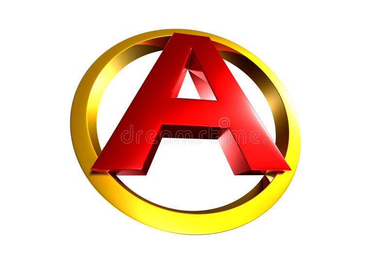 A red 3D. stock illustration. Illustration of corporate - 136404915