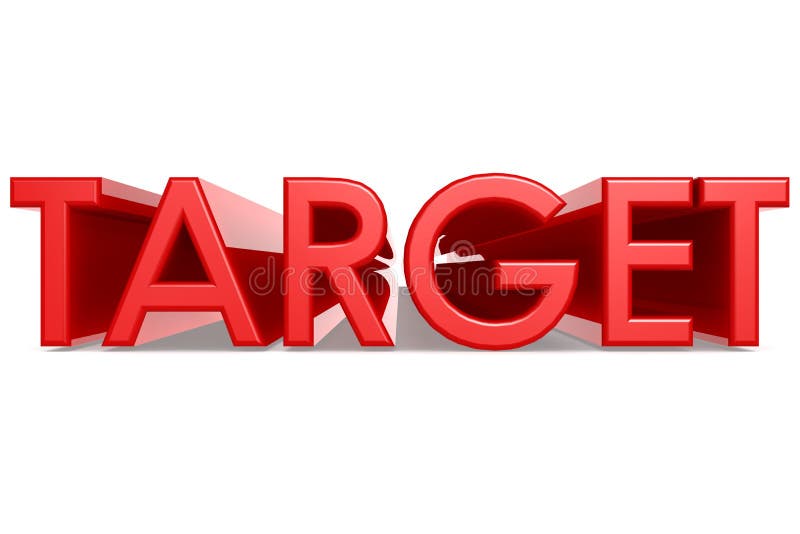 Red and White Target Board. Concept for Best Choice Stock Illustration ...