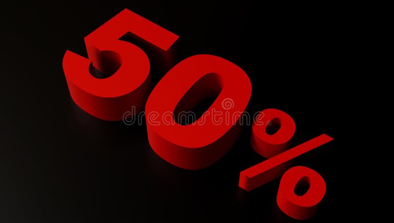 Red 3d Text 50 Black Background Discount Percentage Stock Photos - Free ...