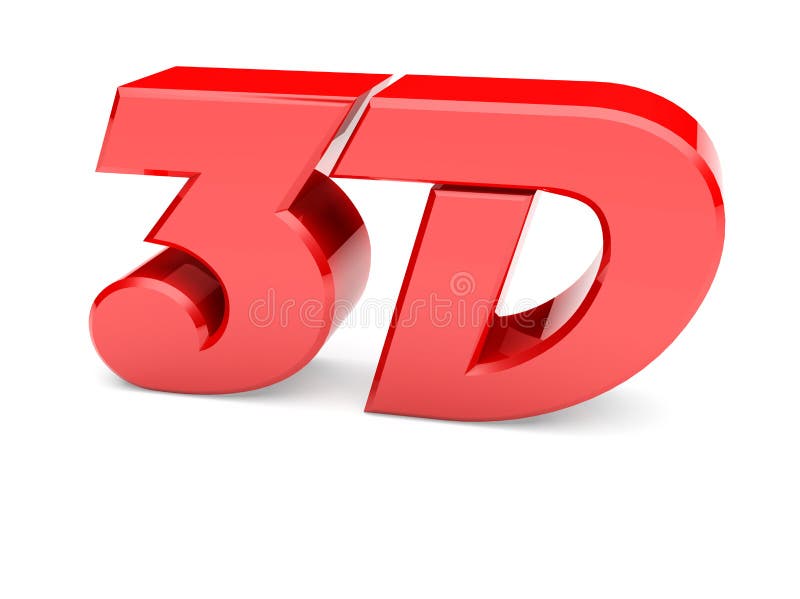 Large red 3D text stock illustration. Illustration of rendering - 20104475
