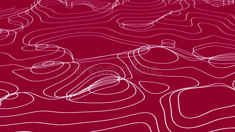Red 3D Topographic Map Background Concept Abstract Background. Space ...
