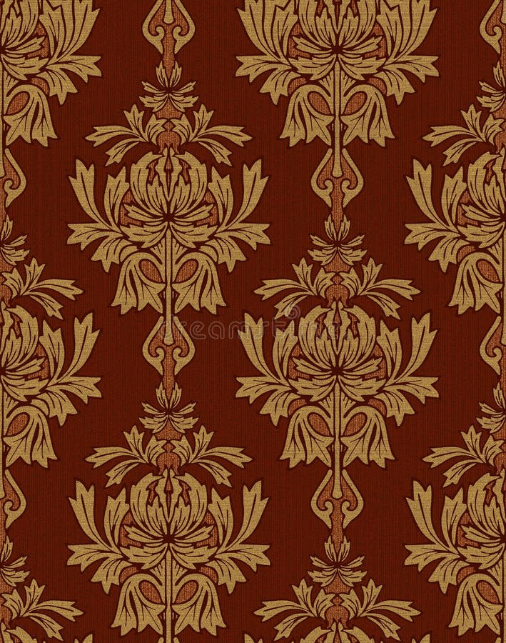 Red damask background stock illustration. Illustration of floral - 9821322