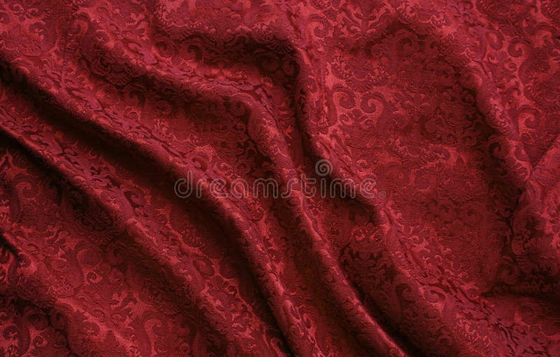 Red damask brocade fabric stock image. Image of celebration - 11710067