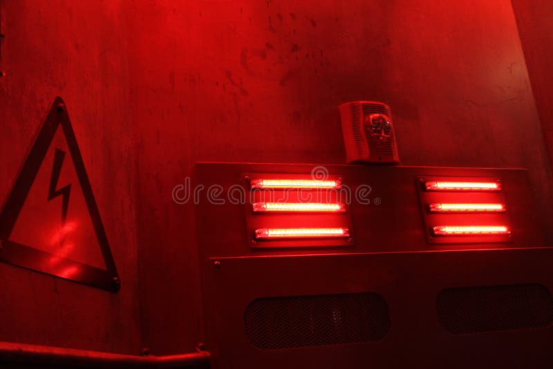 Danger Alert Light Transformers Attraction Stock Image - Image of ...