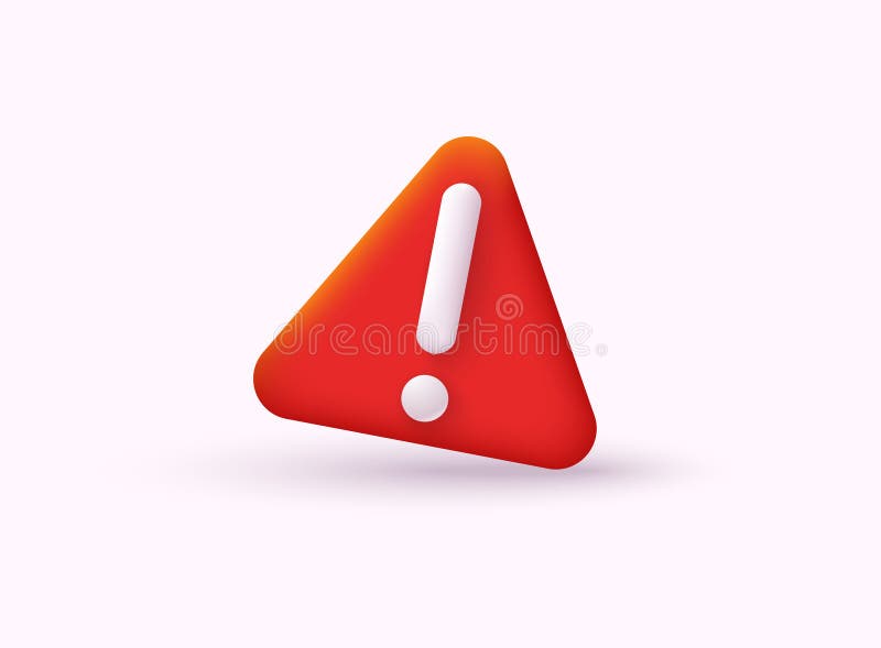 Red Danger Attention Bell or Red Emergency Notifications Alert on ...
