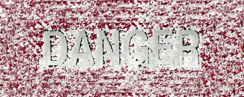 Red Danger Sign stock image. Image of cold, sign, caution - 19443037