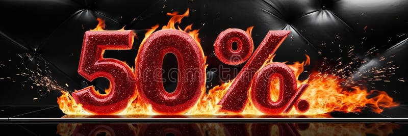 Red 50 Dark Background, Fire Flame Stock Illustration - Illustration of ...