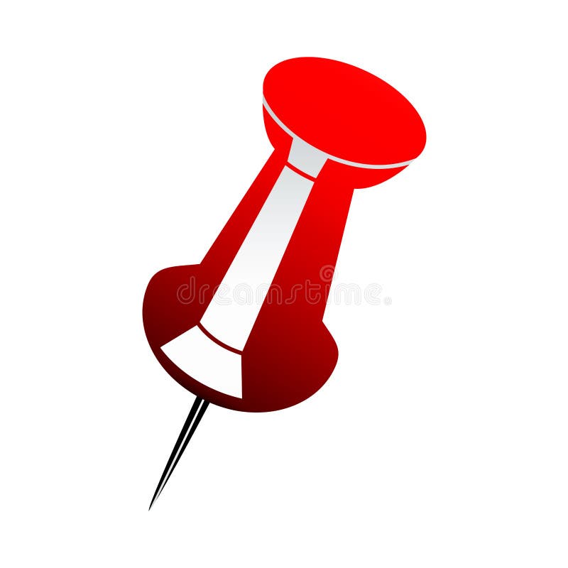 Red and Dark Gray 3D Map Location Pin, Marker or Also Called Pointer ...