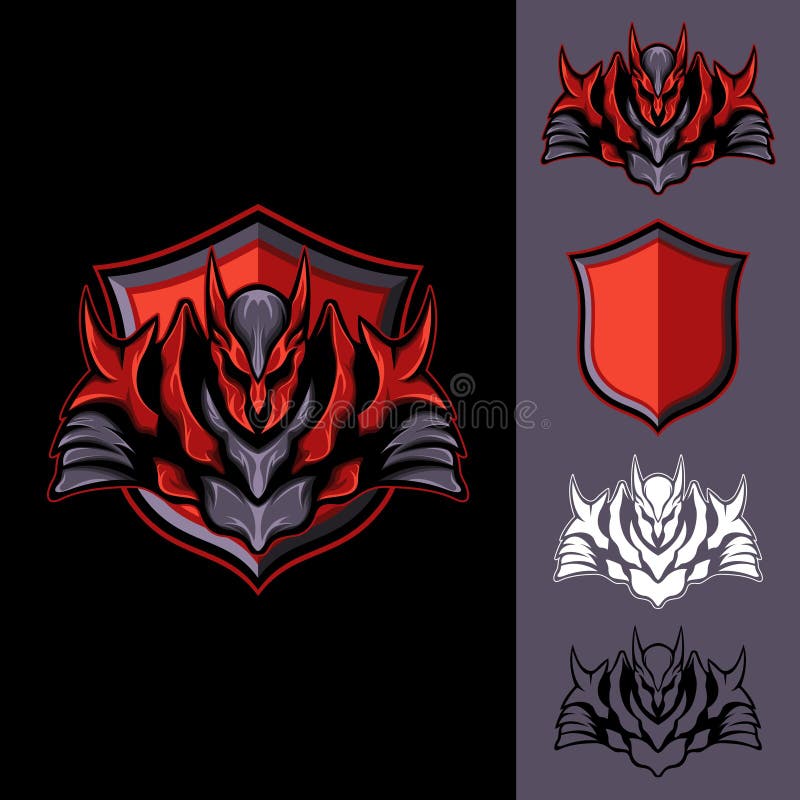 Red Knight Head stock vector. Illustration of sport - 142368628
