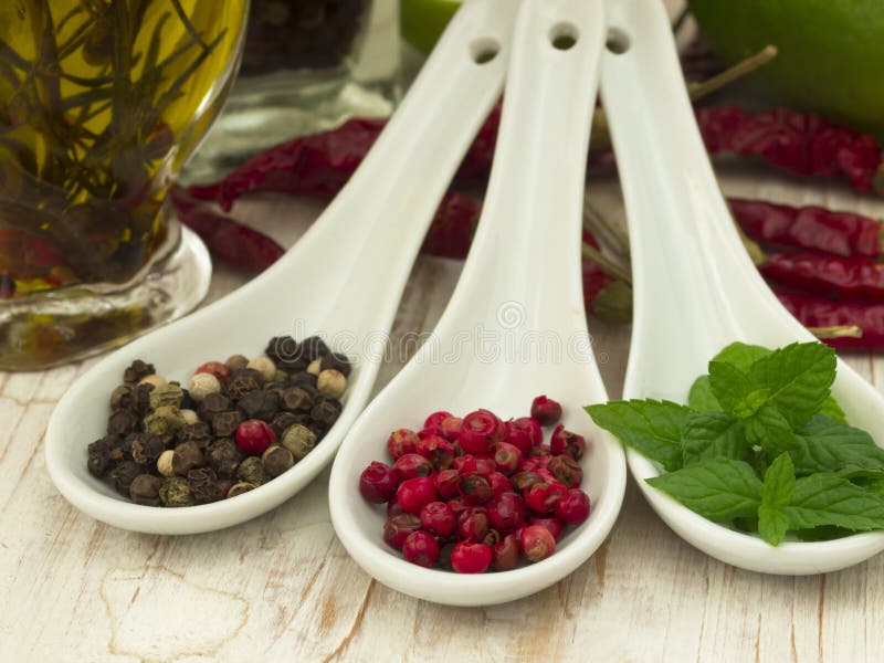 Red and dark pepper spice stock image. Image of cloves - 25995463