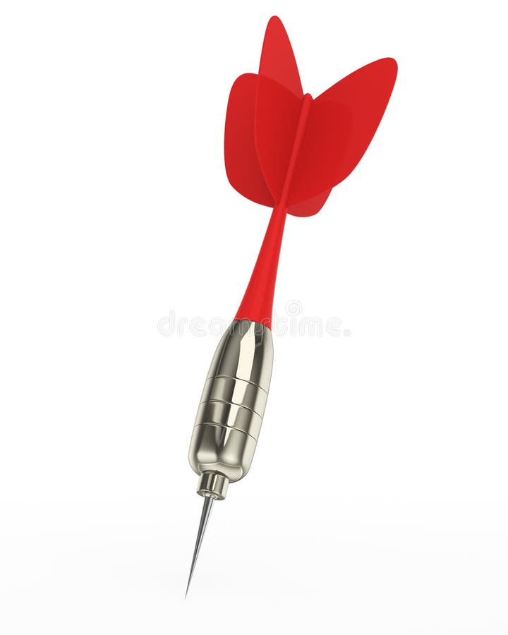 Red dart stock illustration. Illustration of concept - 26750644