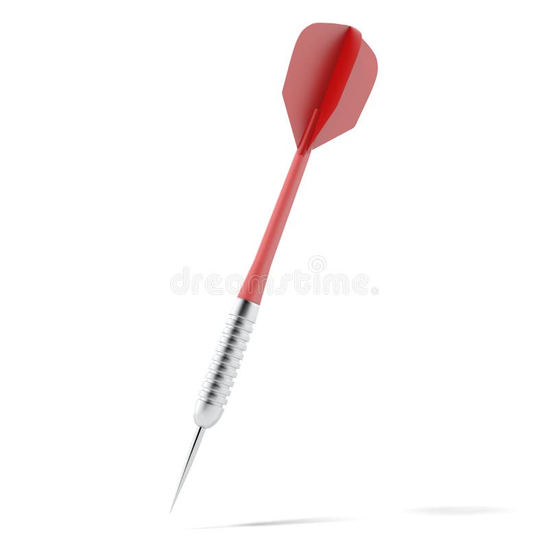 Dart on red target stock vector. Illustration of object - 8645125