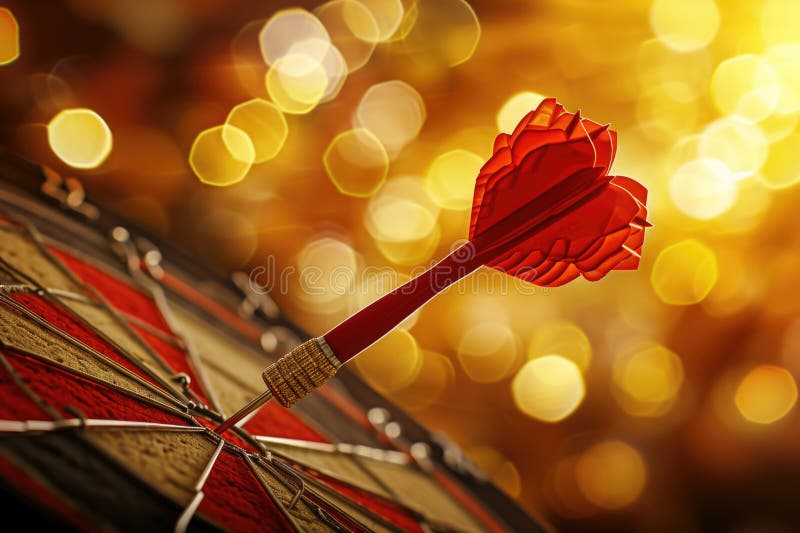 Red Dart in Flight stock image. Image of dart, flying - 374161095