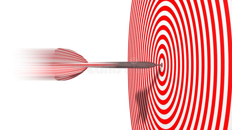 Red dart. hit moment. stock illustration. Illustration of blur - 58265802