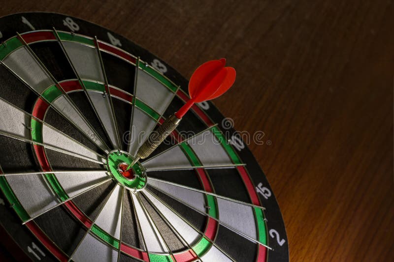 Red Dart Hitting Center Target, Right on Target Concept. Stock Image ... Red Dart Hitting Center Target, Right on Target Concept. Stock Image ...