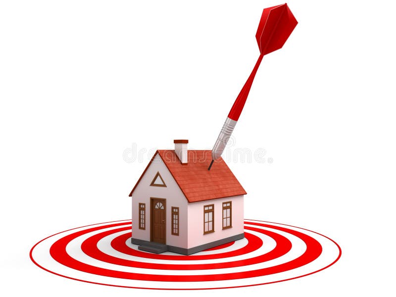 House Target Logo Template Design Vector Stock Vector - Illustration of ...