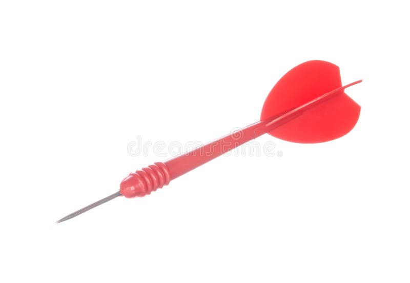 Red dart isolated stock photo. Image of vivid, plastic - 19837524