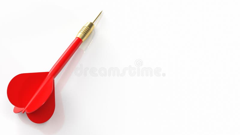 The Red Darts for Business or Challenge Concept 3d Rendering Stock ...