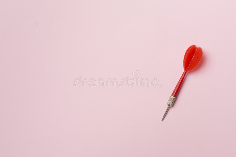 Red Darts on Color Background, Top View Stock Image - Image of object ...
